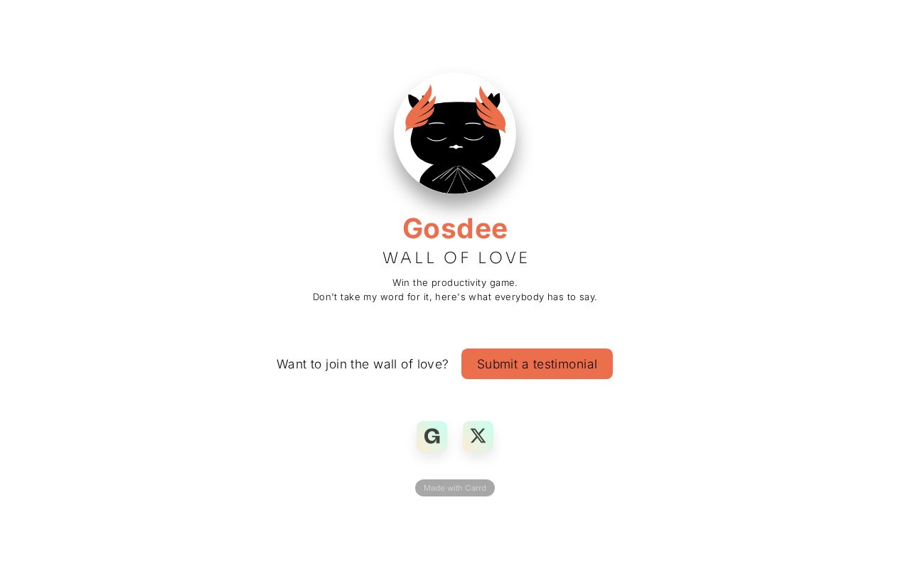 Gosdee's Wall of Love
